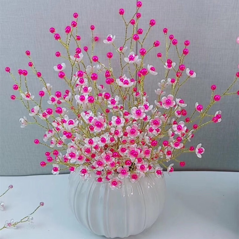Jual #1535 Bunga daun keberuntungan CLOVER flower Diy handmade bunga ...