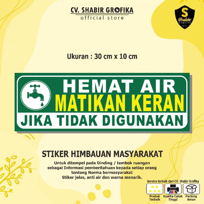 Jual STIKER HEMAT AIR | Shopee Indonesia