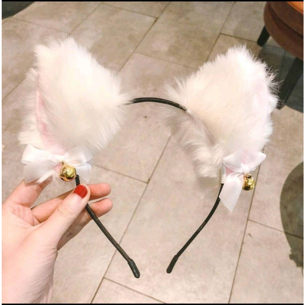 Jual Bando bell kucing cosplay Headband Ear Halloween Custume Bando ...
