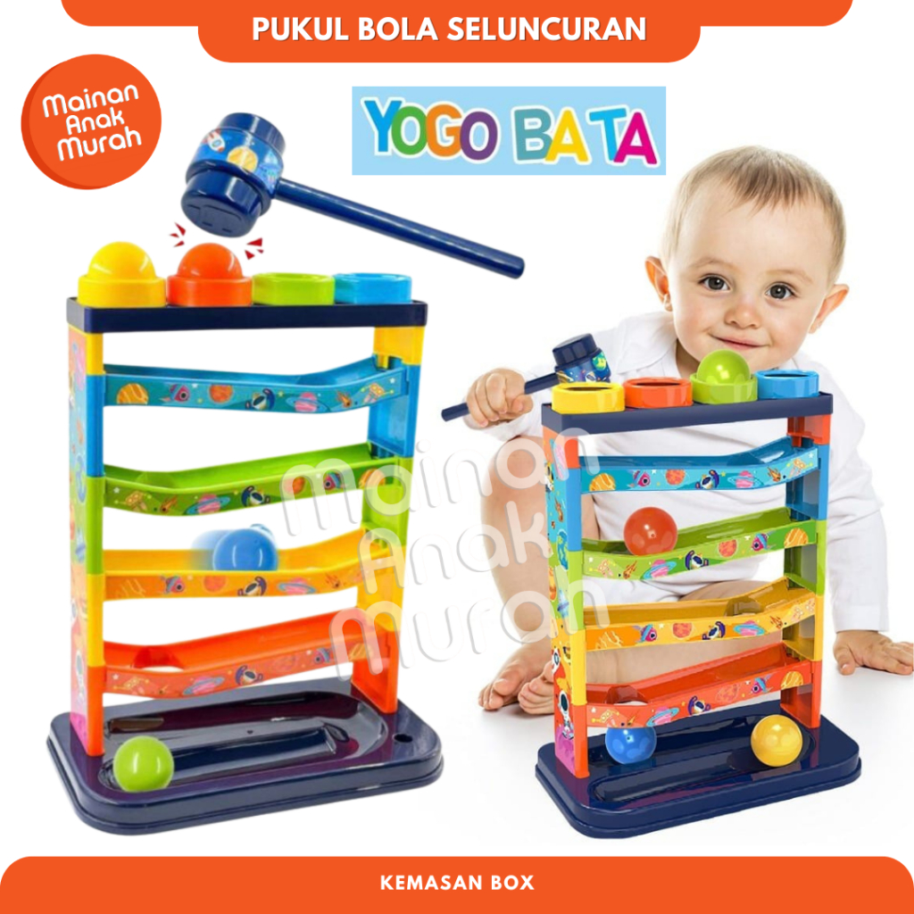 Jual Pound A Ball / Mainan Pukul Bola Seluncuran Palu Bertingkat ...