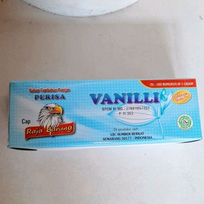 Jual Panili perisa vanili, penyedap rasa dan aroma cap raja burung 1 ...