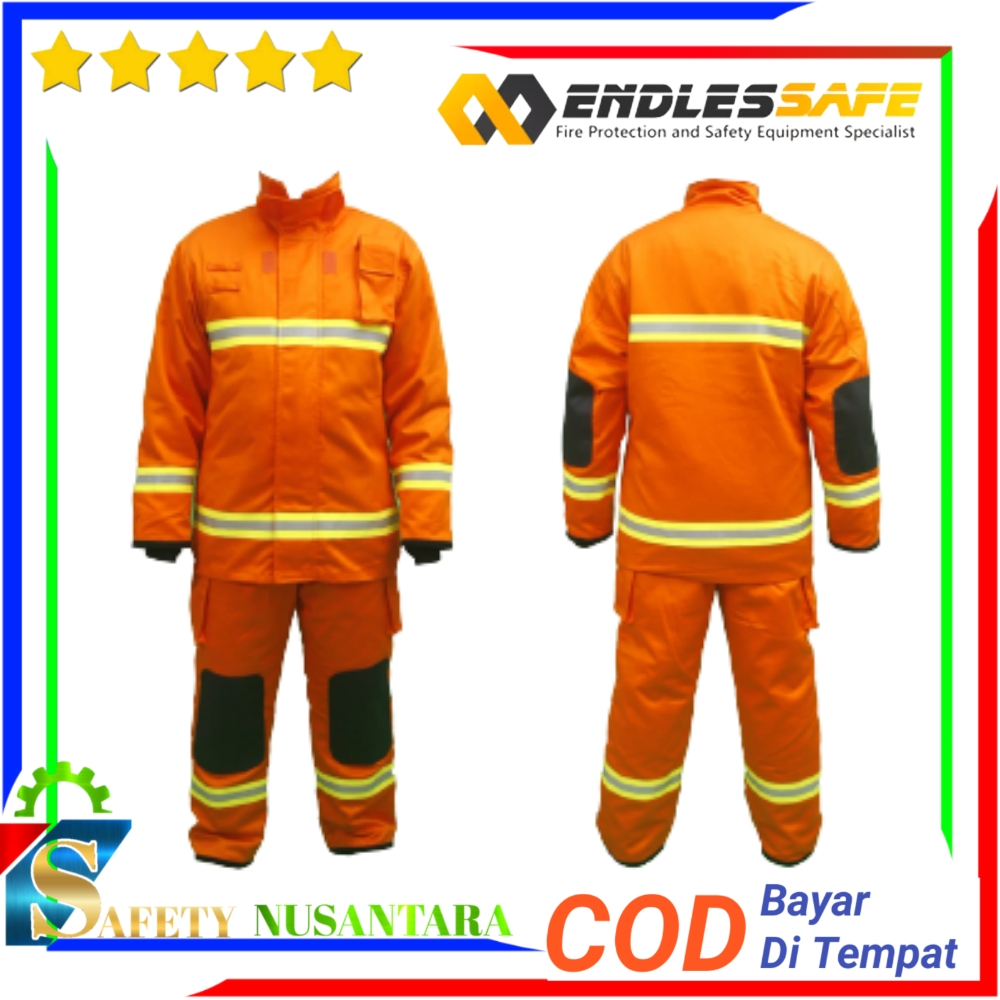Jual Baju Pemadam Kebakaran Fire Suit Damkar Endlessafe ES-FM-ST-4L | Shopee Indonesia