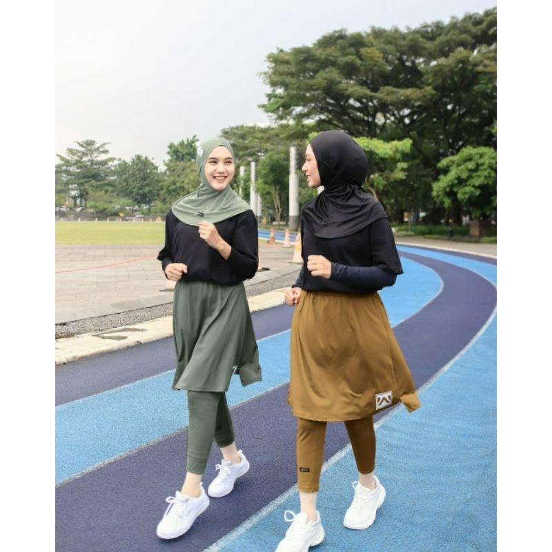 Jual LEGGING LOSS ROK SPAN POLOS celana bawahan olahraga sport wanita ...