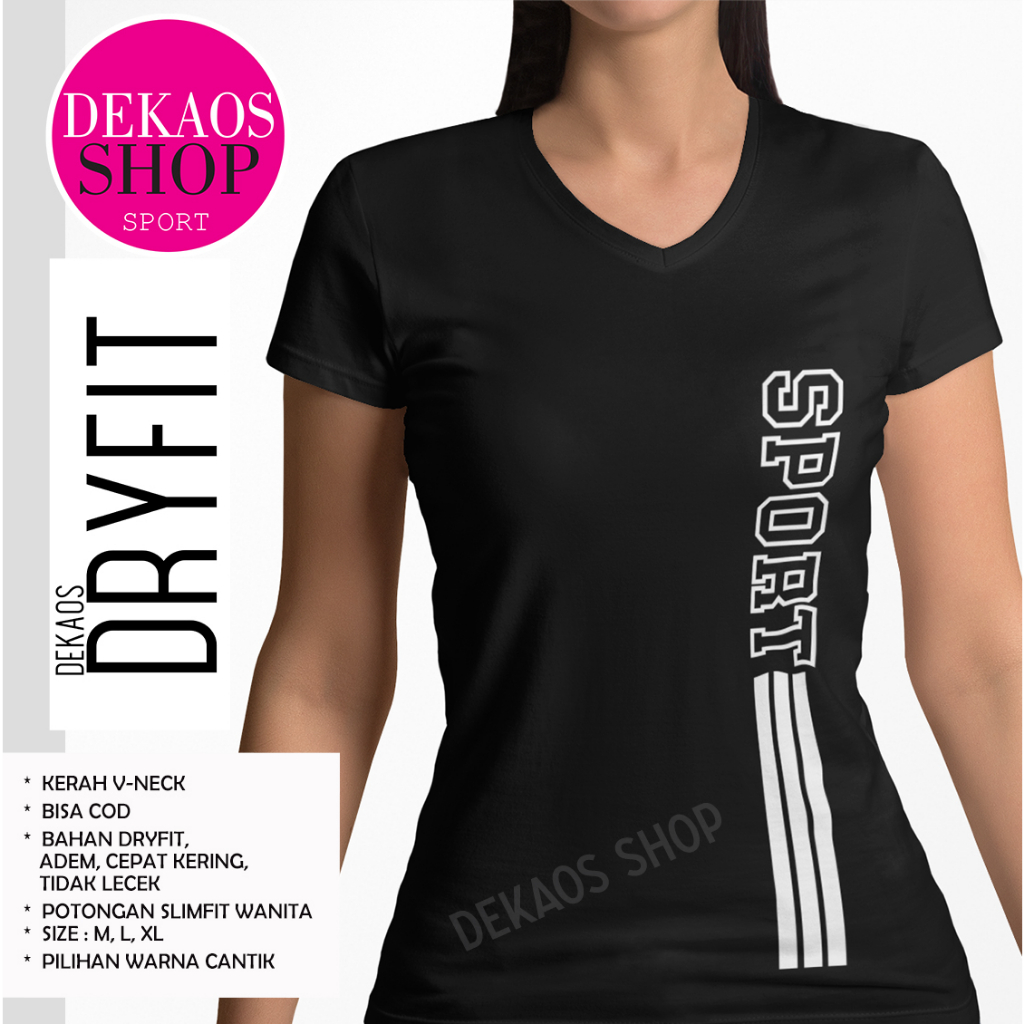 Jual BAJU OLAHRAGA WANITA / BAJU DRYFIT WANITA / KAOS SENAM AEROBIC ...