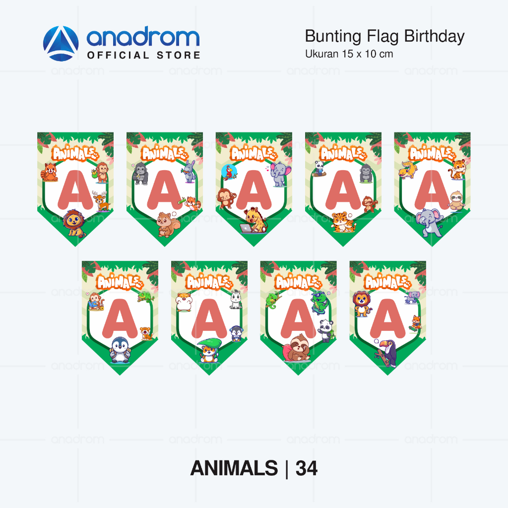 Jual Bunting Flag Ulang Tahun | Banner Huruf Custom | Bunting Flag ...
