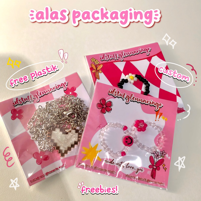Jual 1pcs Alas packaging lucu / alas cincin manik / alas gelang /kalung ...