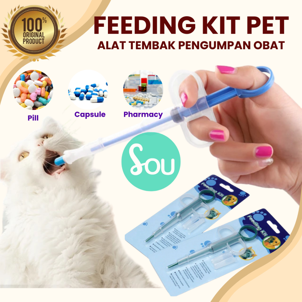 Jual FEEDING KIT PELONTAR ALAT BANTU MINUM ANJING KUCING HEWAN ...