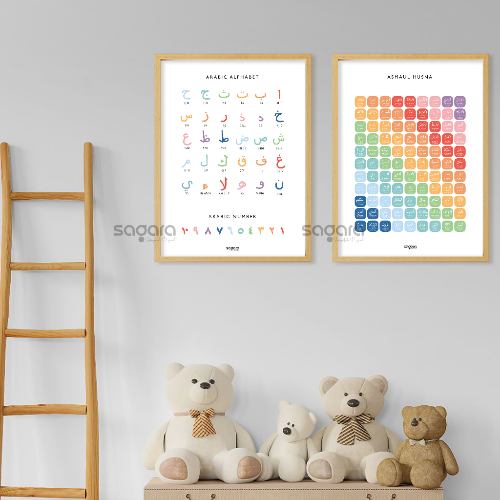 Jual Poster Edukasi Anak Islami Premium Rainbow Colors l Poster Islam l ...