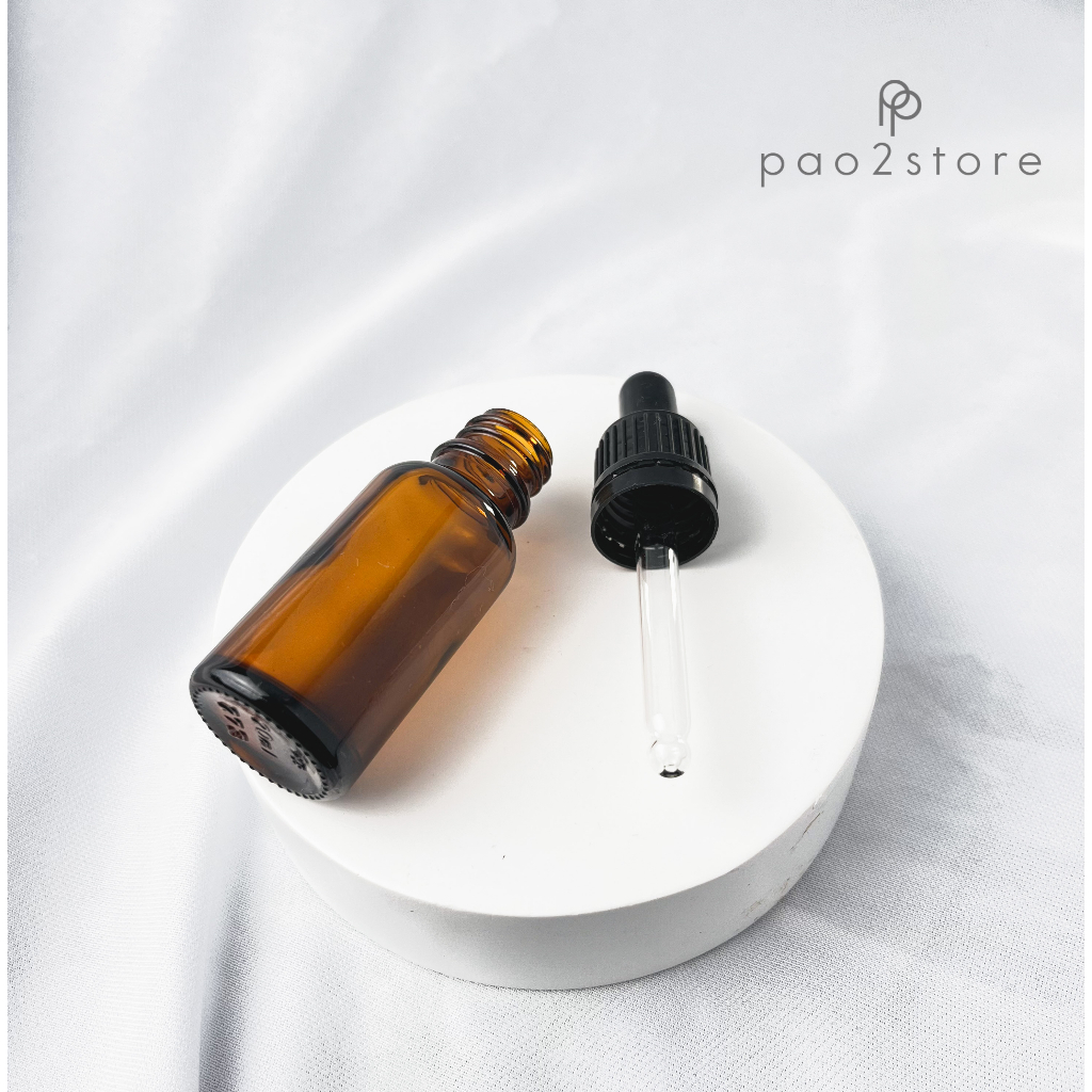 Jual Botol Pipet / Dropper Kaca Tebal Amber Coklat - Ring Karet Hitam ...