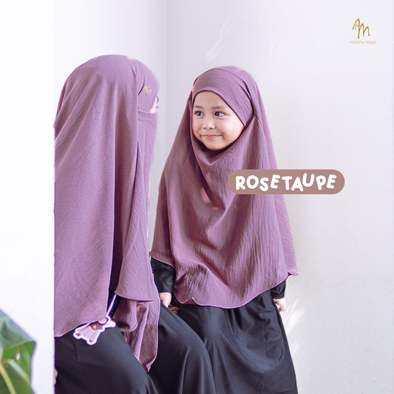 Jual Maslaha Niqab l Aisha French Khimar Kids l French Khimar Anak | Shopee Indonesia