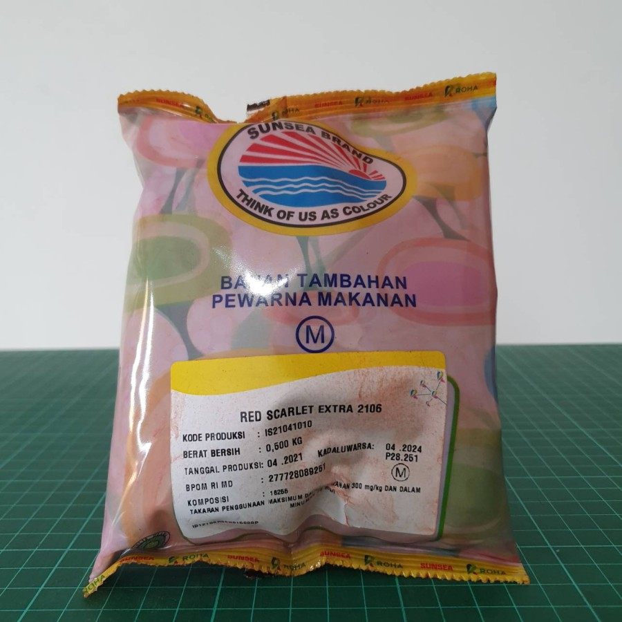 Jual Sunsea Brand Pewarna Makanan Bubuk 500 Gram Powder Food Coloring ...