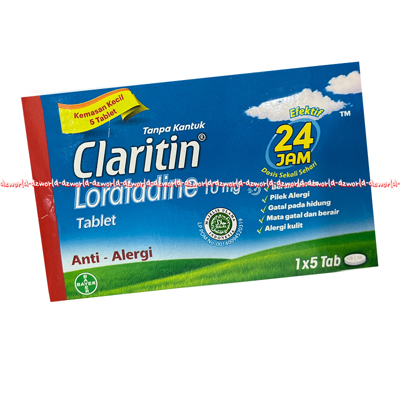 Jual Claritin Loratadine Tablet Anti Alergi 5tab Untuk Bersin Pilek ...