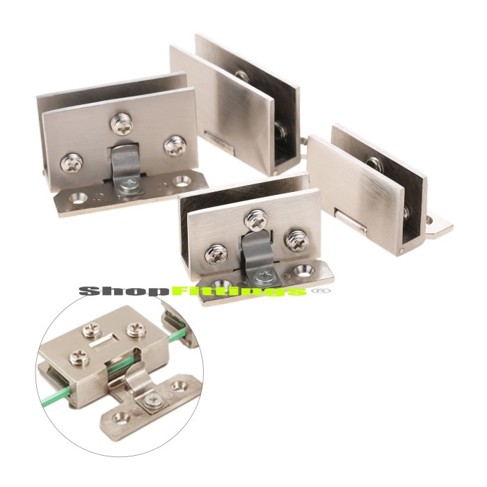 Jual Engsel Kaca Jepit Pintu kabinet Oval Kotak Cabinet Door Glass ...