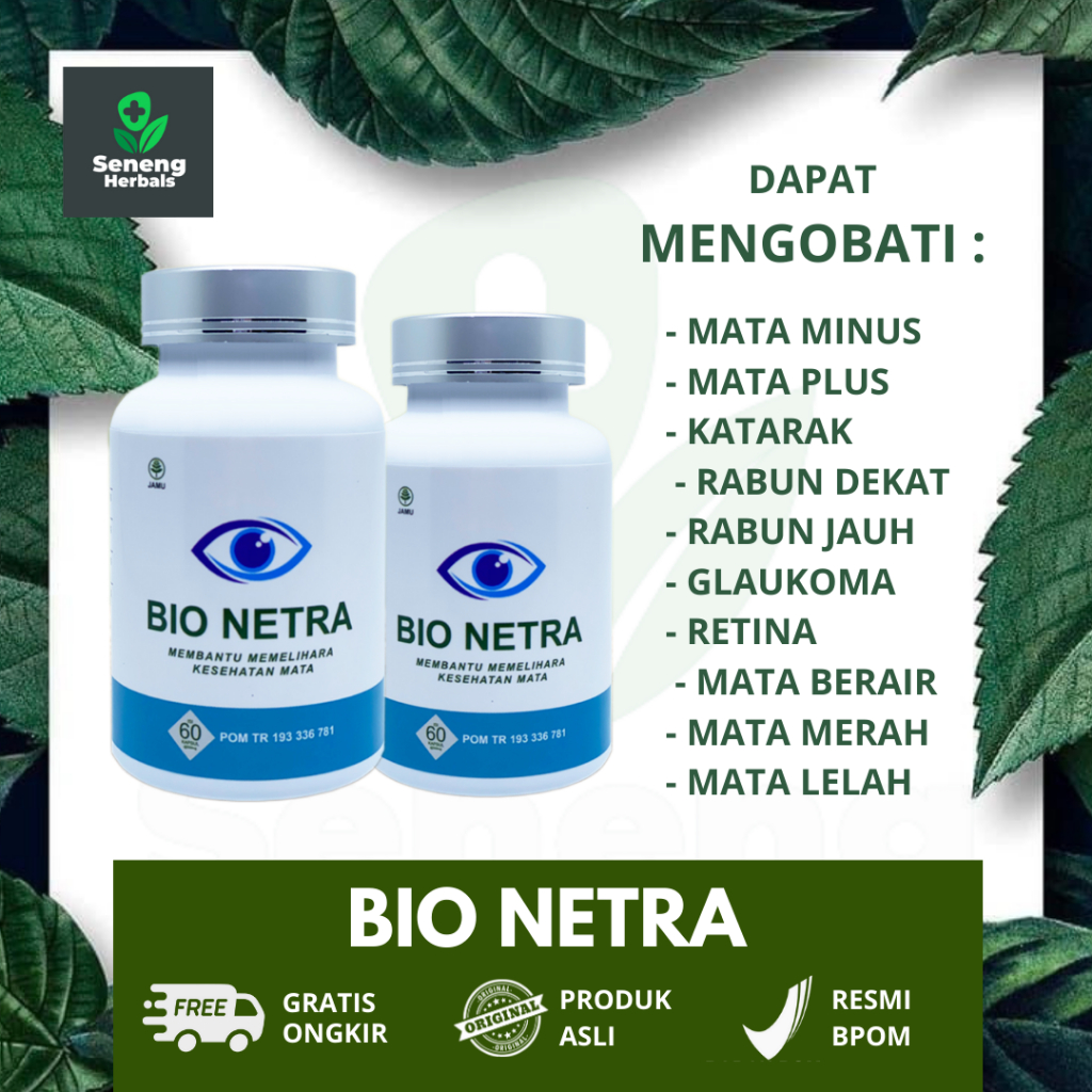 Jual BIO NETRA ASLI OFFICIAL ORIGINAL OBAT MATA HERBAL 100% AMAN BPOM ...