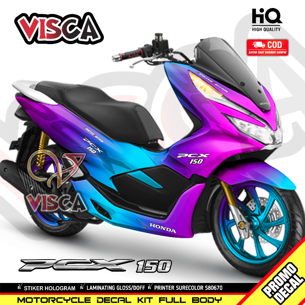 Jual Decal Pcx 150 Full Body Stiker Pcx 150 Terbaru Dekal Pcx Full Body ...