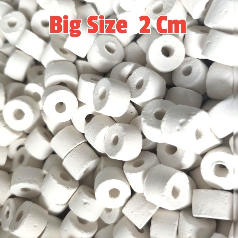 Jual Bioring Bio care Ceramic ring filter Aquarium aquascape 500gr ...