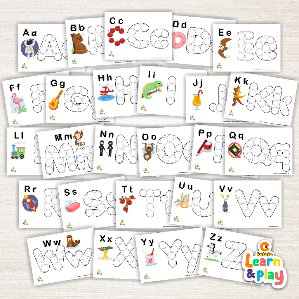 Jual KERTAS GAMBAR TAMBAHAN DO-A-DOT ALFABET MENULIS ANGKA ALPHABET ...
