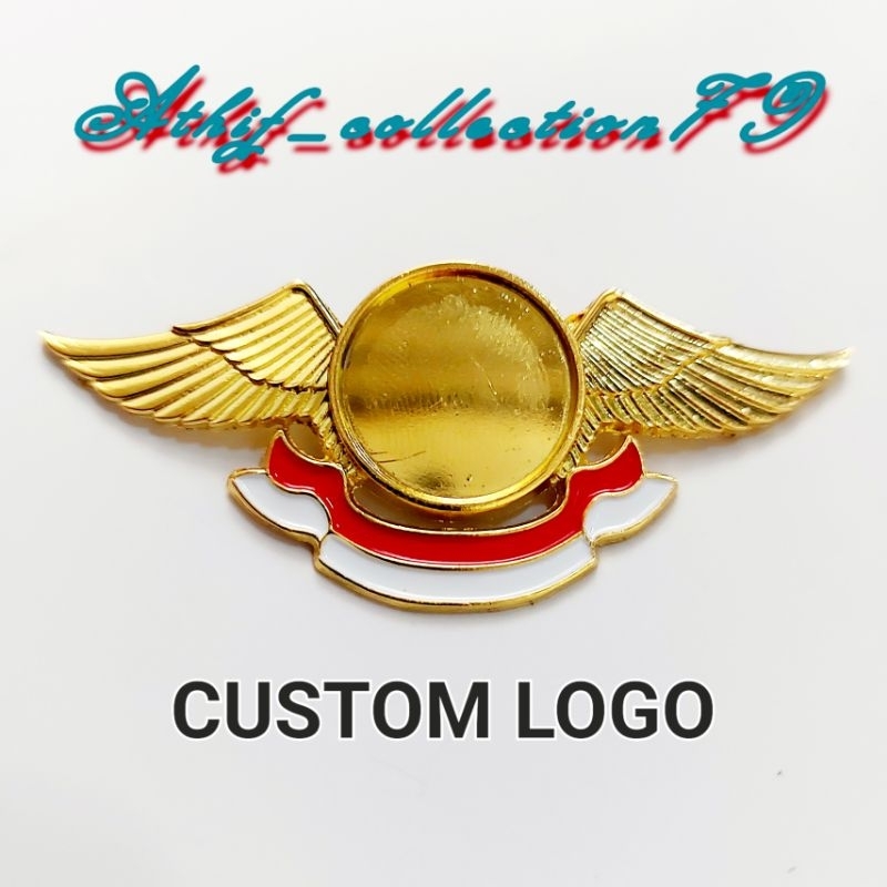 Jual Pin Wing Sayap Custom Logo Lencana Custom Wings Sayap | Shopee ...
