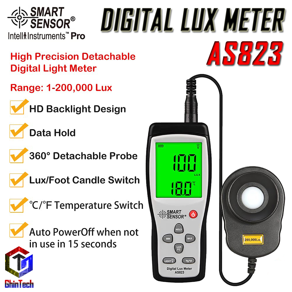 Jual DIGITAL LUX METER ALAT UKUR INTENSITAS CAHAYA TES LIGHT LUMEN ...
