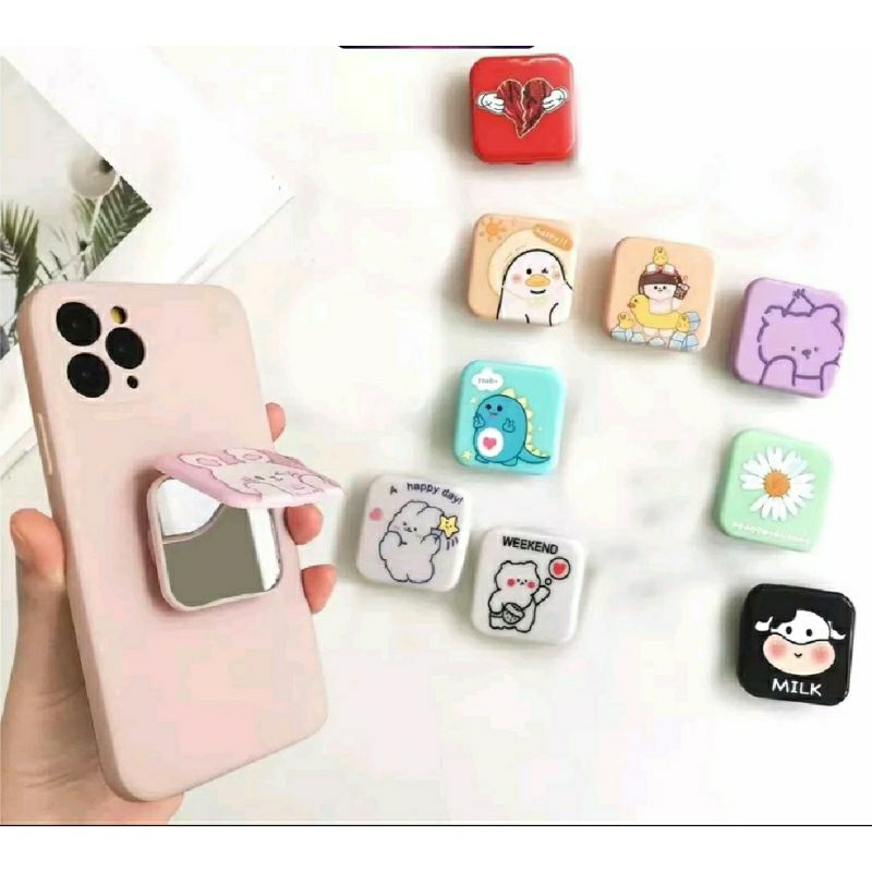 Jual Pop Socket Mirror Kawaii Griptok Popsocket Kaca | Shopee Indonesia