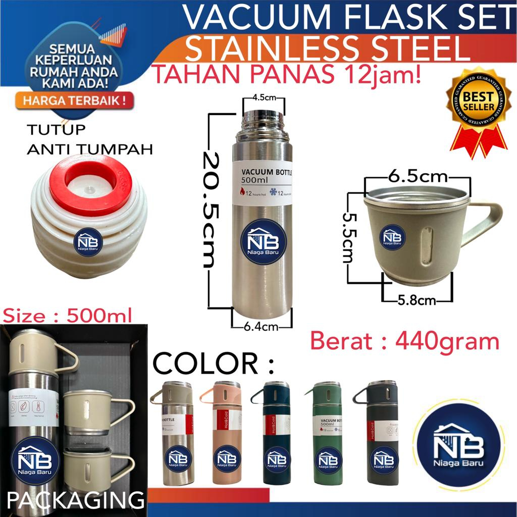 Jual Tumbler set termos set stainless mug cangkir set termos hampers ...