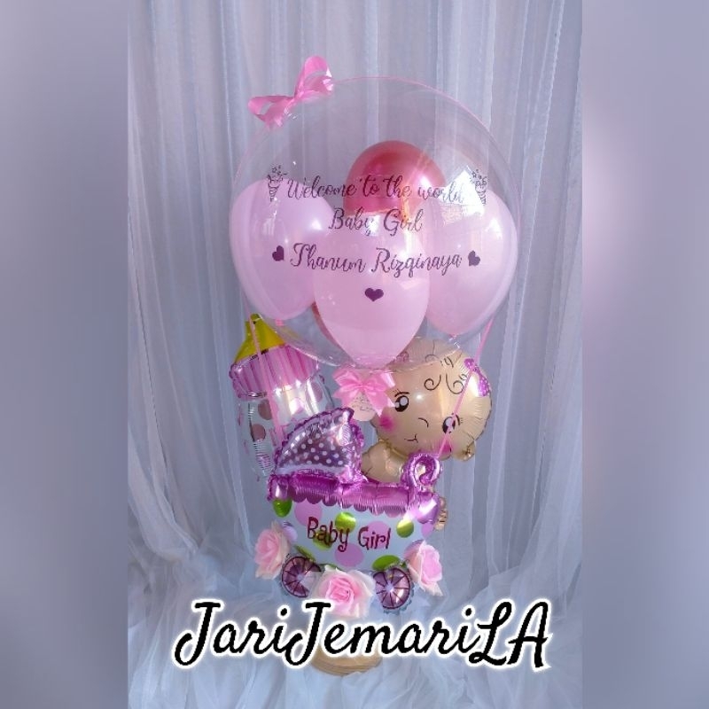 Jual BISA KIRIM HARI INI - Buket balon baby born, buket balon bayi ...