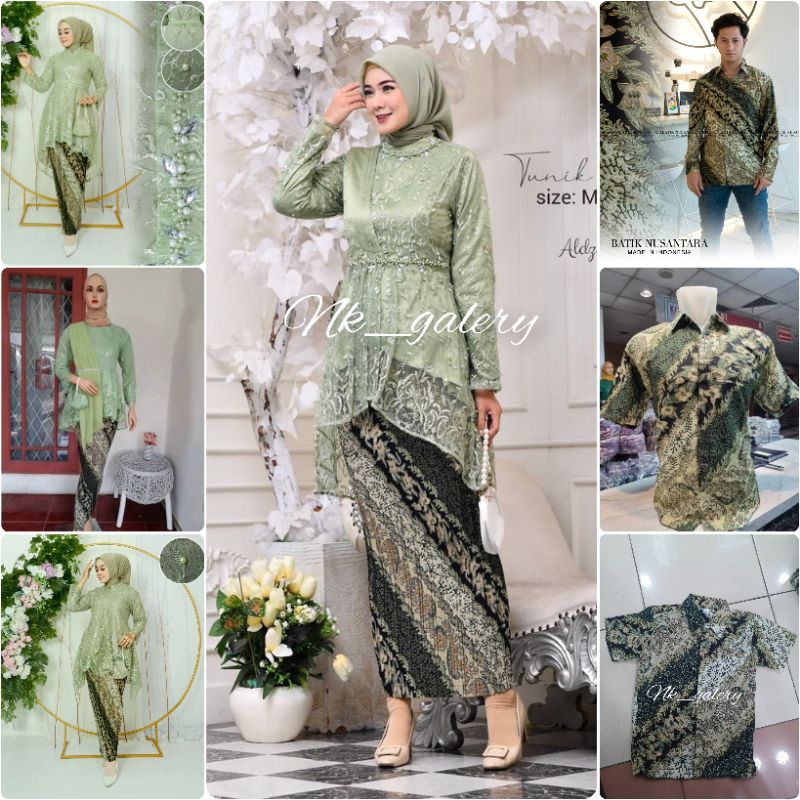 Jual Couple Kebaya Sage Green Batik CM Sage | Shopee Indonesia