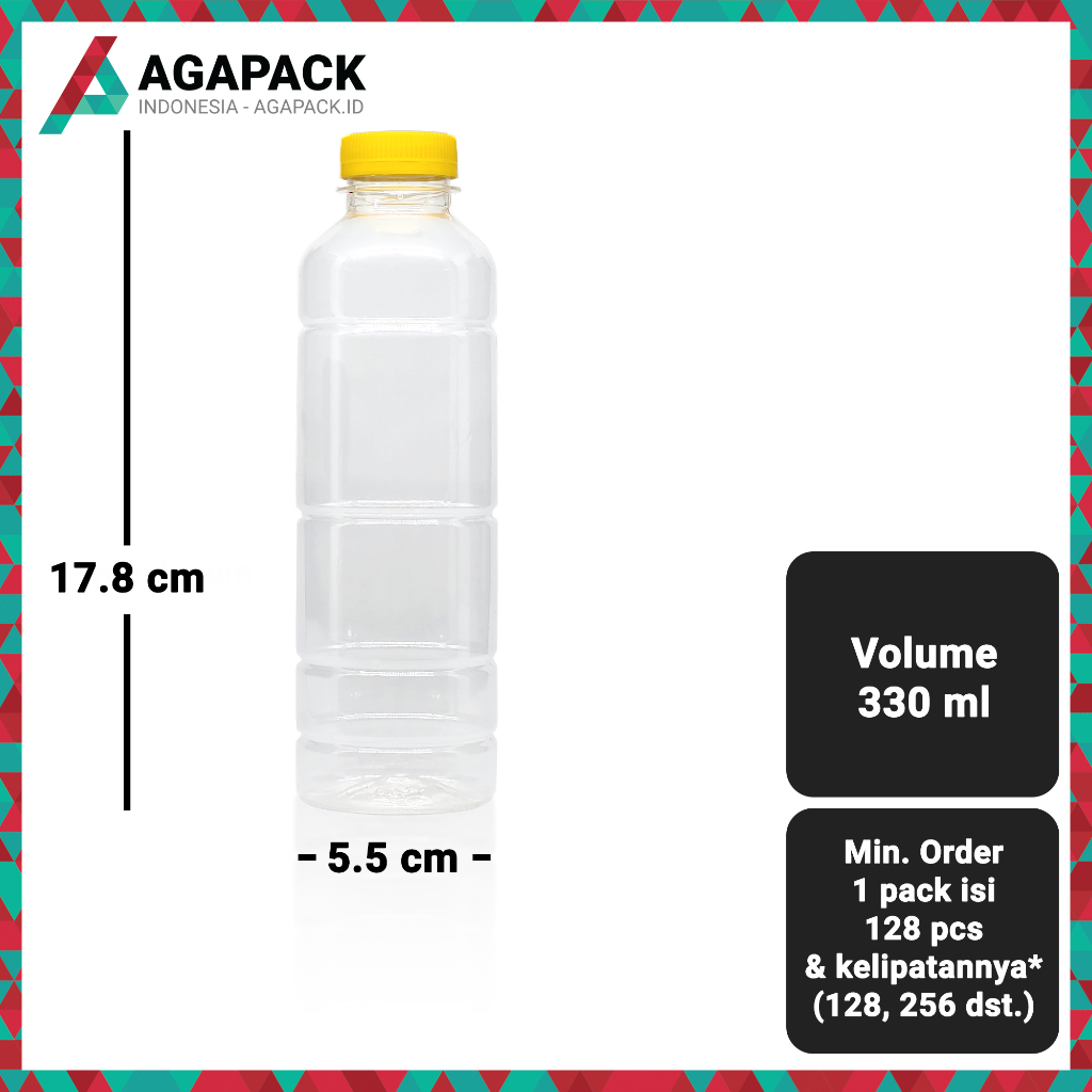 Jual Botol Air Minum Mineral 330ml 330 ml Plastik PET Almon Pristine Almond 300ml 350ml 300 350 ...