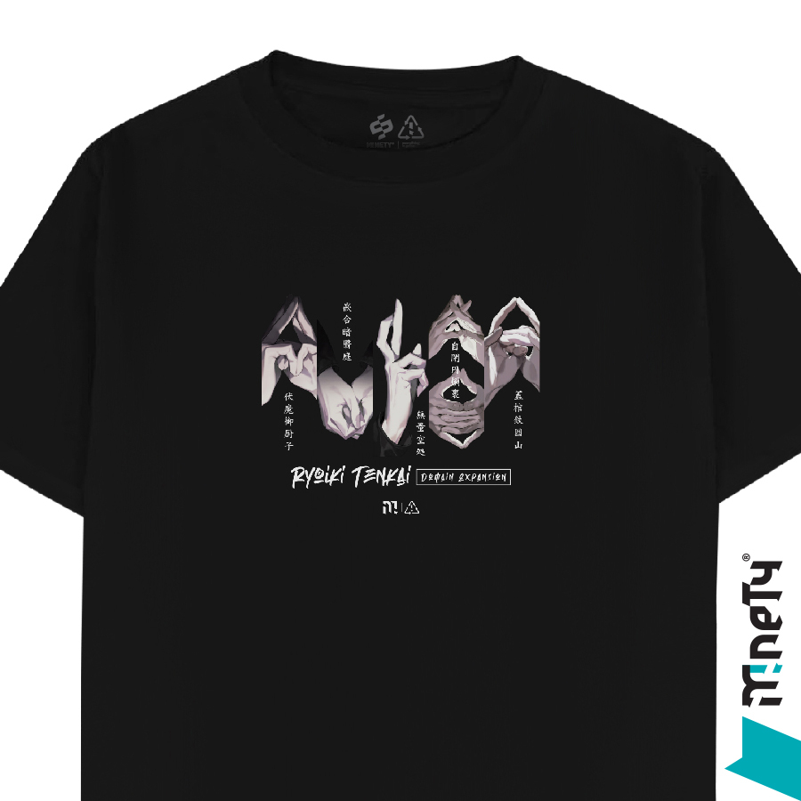 Jual MINETY T-SHIRT Hand Sign Ryoiki Tenkai, Kaos Anime/Manga Jujutsu ...