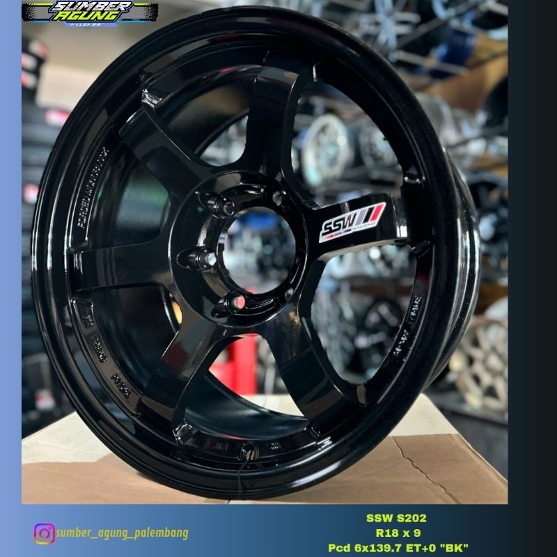 Jual Velg Te37 Ssw S202 Ring 18 lebar 9 pcd 6 x 139 pajero fortuner | Shopee Indonesia