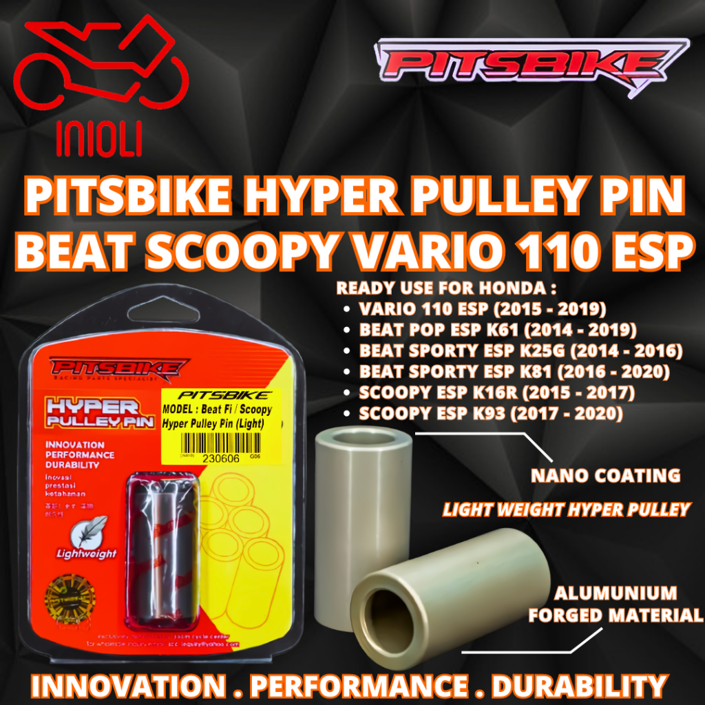 Jual PITSBIKE HYPER PIN BOSHING CVT BEAT SCOOPY VARIO 110 ESP K44 K61 ...