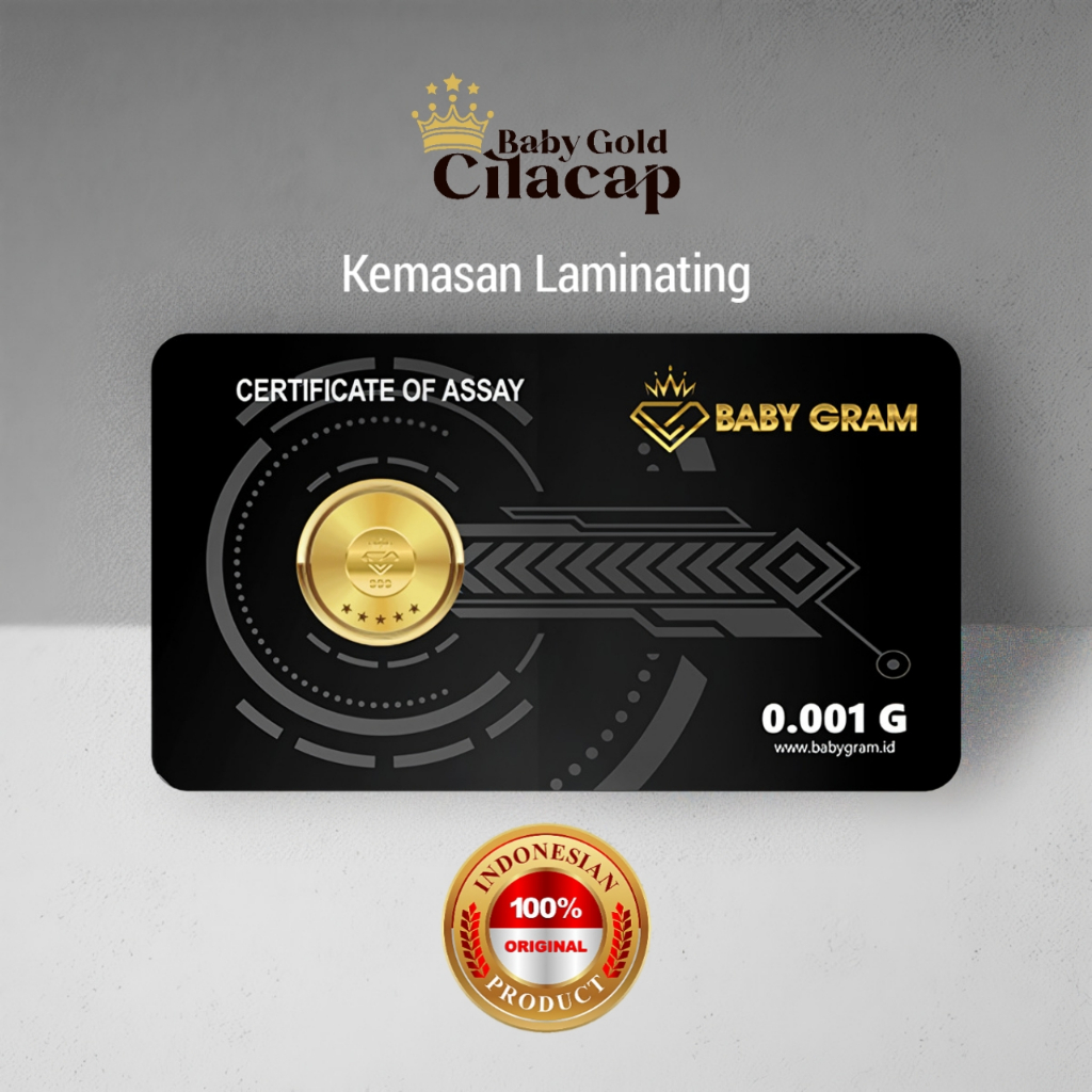 Jual Baby Gram Emas 0.001gr Logam Mulia 24 Karat Isi 10 Keping | Shopee ...