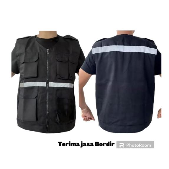 Jual Rompi Safety Tactical 5 Saku/Rompi Lapangan/Rompi Panitia/Rompi ...
