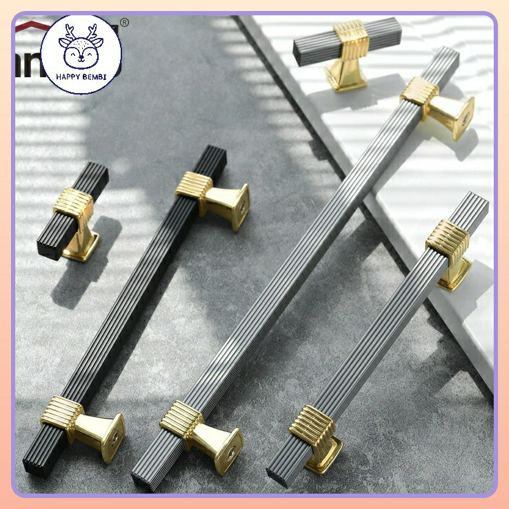 Jual Handle lemari Handle Emas Hitam Gold Tarikan Laci Minimalis Modern ...