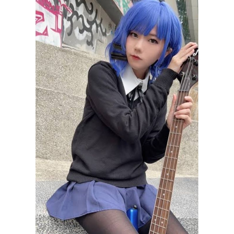 Jual fullset cosplay ryo yamada bocchi the rock dengan wig | Shopee ...