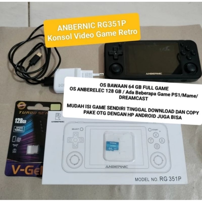 Jual Anbernic Rg351p Konsol Video Game Retro Ps1 Drramcast Mame Dll