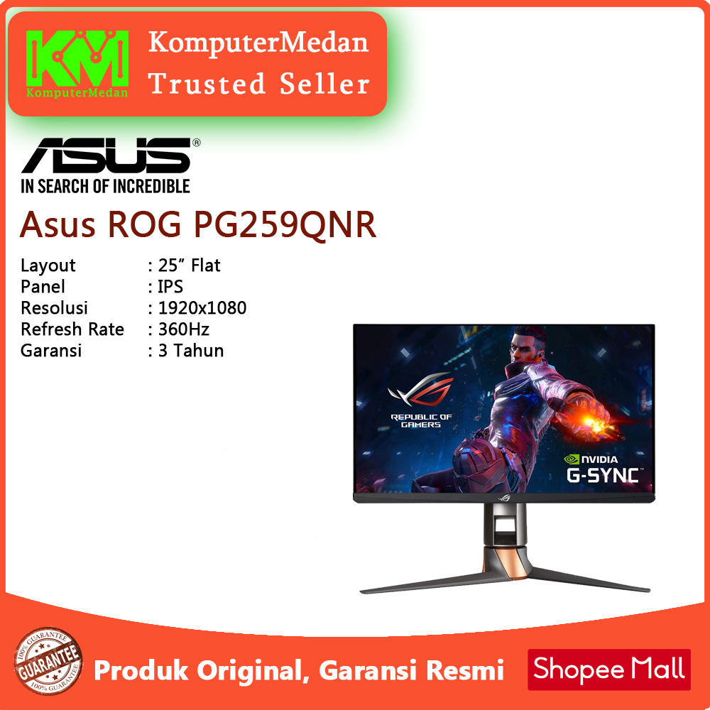 Jual LED MONITOR ASUS ROG PG259QNR (25") ROG/NVIDIA Reflex Latency ...