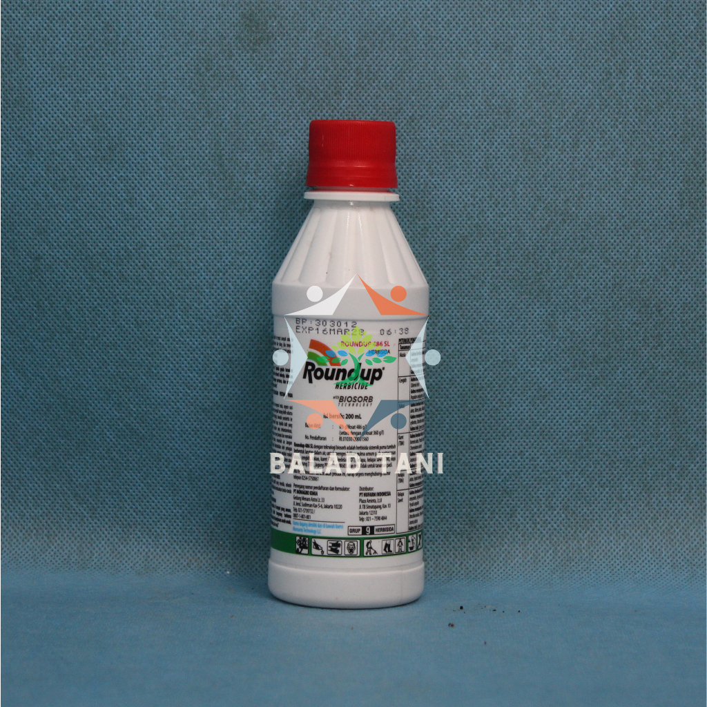 Jual ROUNDUP 486SL HERBISIDA OBAT PEMBASMI RUMPUT LIAR & GULMA 200 ML ...