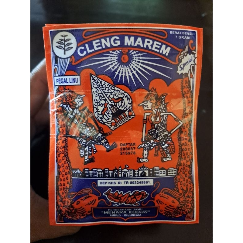 Jual 25 sachet Cleng Marem - Jamu Cap Wayang 1 pak isi 25 sachet ...