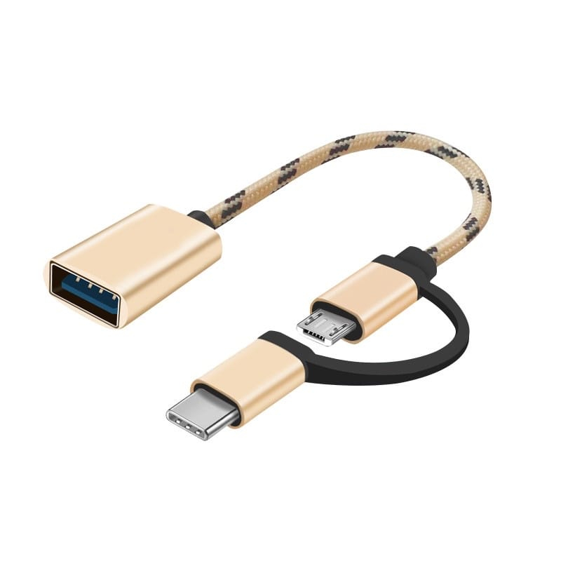 Jual OTG 2 IN 1 MICRO TYPE C FAST TRANSFER OTG FLASH DISK MOUSE ...