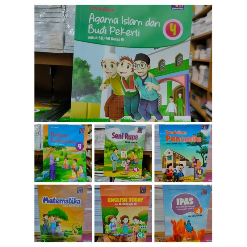 Jual Buku Paket SD Kelas 4 Kurikulum Merdeka Penerbit Quadra | Shopee ...
