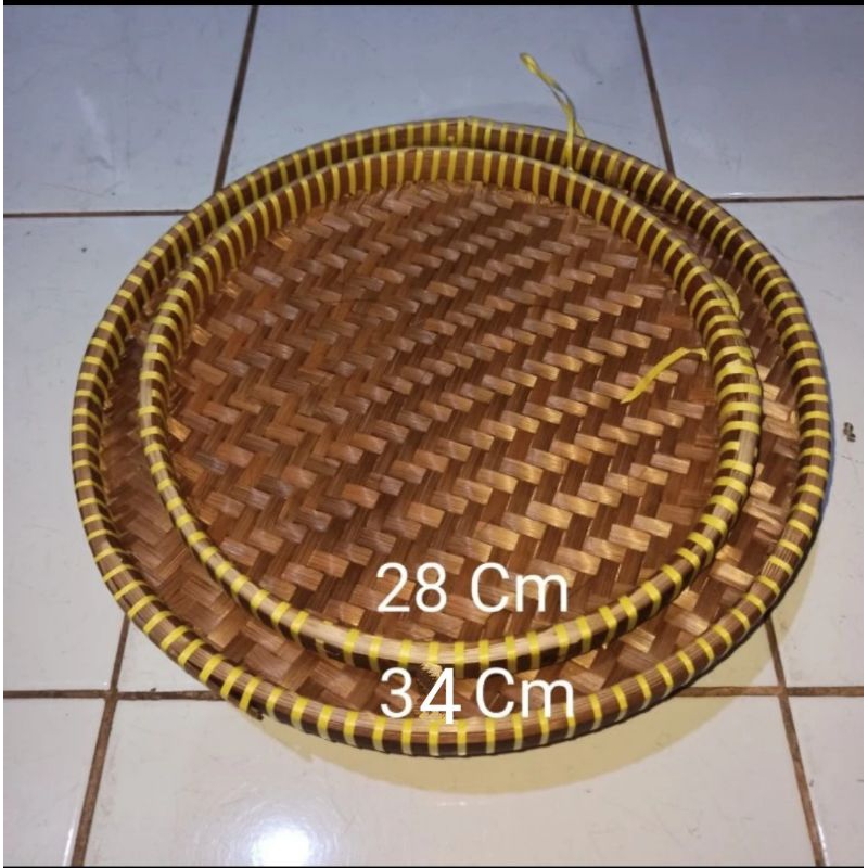 Jual Tampah Bambu kecil/ Tampah Bambu mini ukuran 28 cm dan 34 cm ...