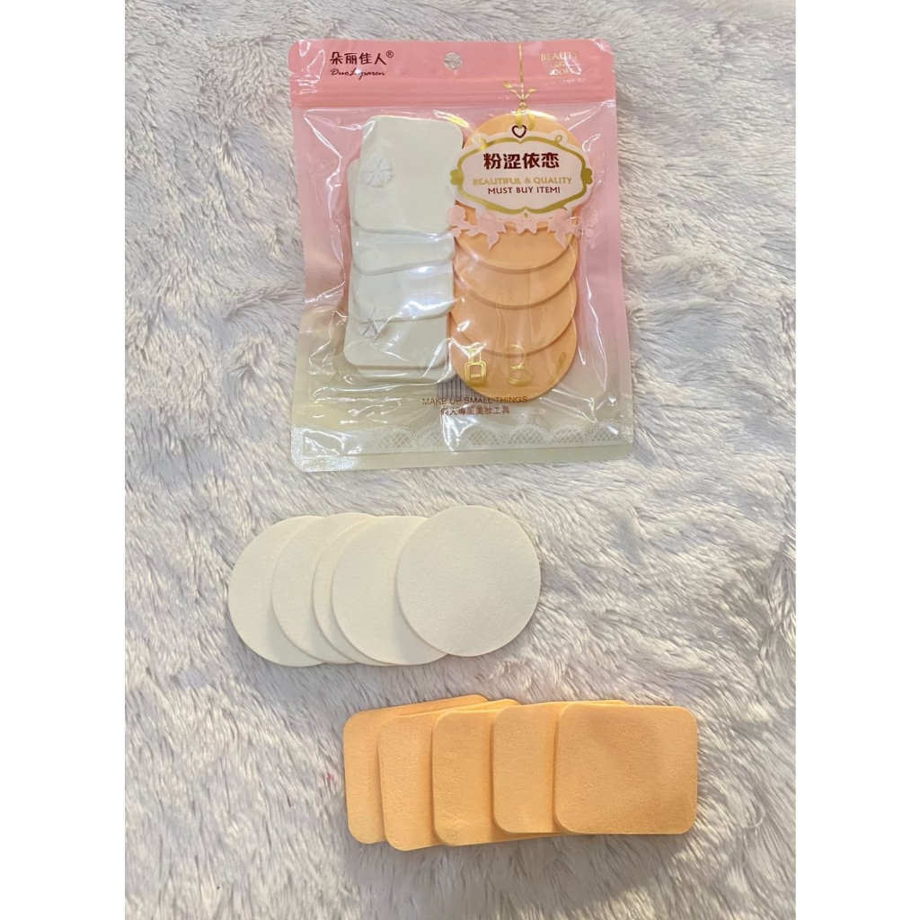 Jual SPON PUFF KOREA LATEX ISI 10 DUO [ HARGA PER PACK ISI 10 SPON ...