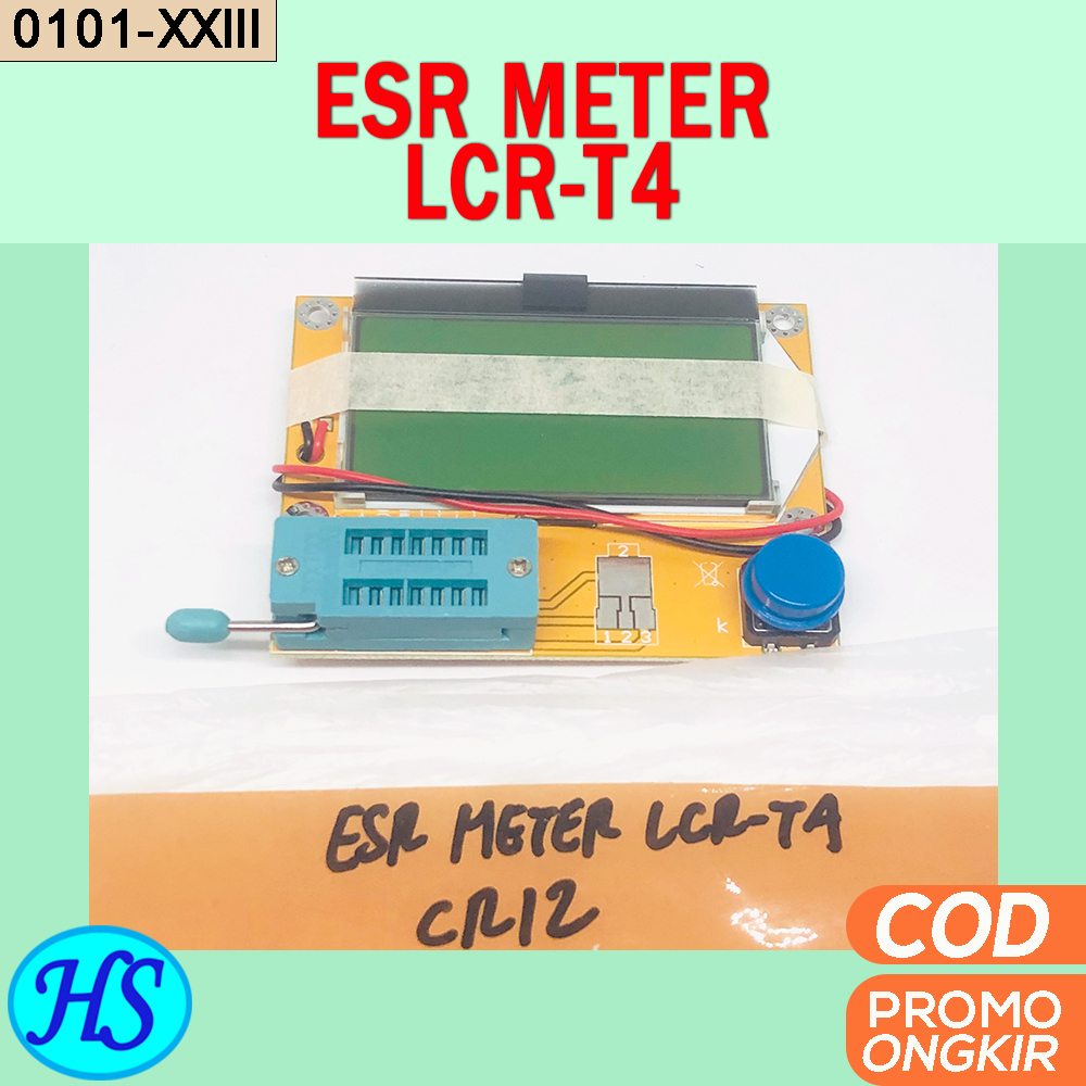 Jual ESR Meter LCR T4 Transistor Tester Digital RCD LED Mosfet Dioda ...