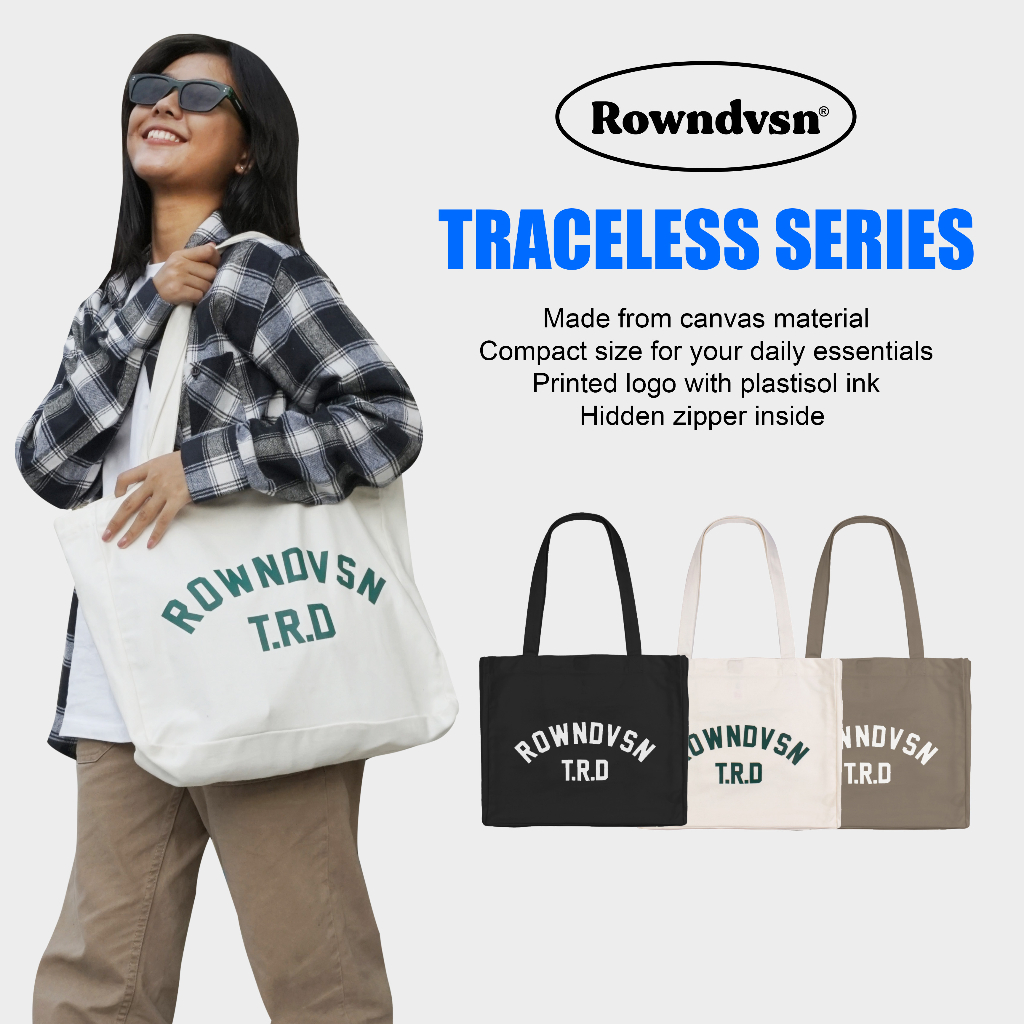 Jual Rown Division Official Tote Bag Traceless White | Shopee Indonesia