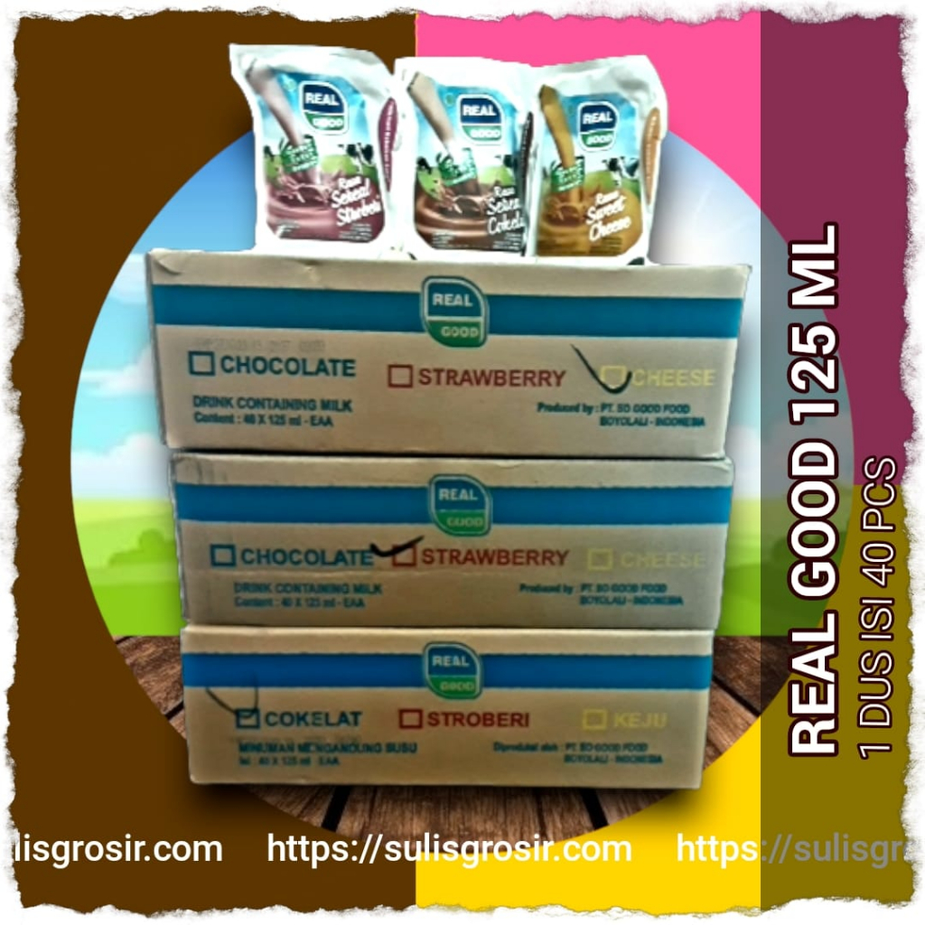Jual Real Good 125 ml 1 Dus isi 40 pcs Kemasan Teko dan Kotak | Shopee ...
