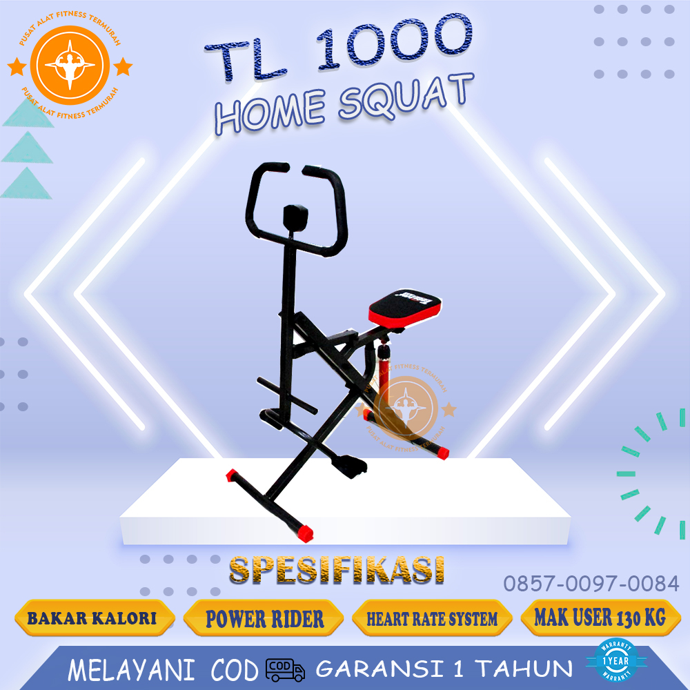 Jual Alat Olahraga Power Squad TL 1000 Alat workout home Squat bisa COD ...
