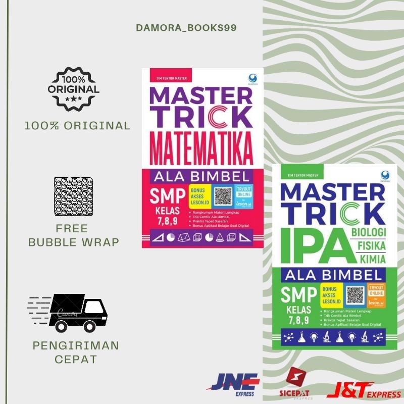 Jual Master Trick Ala Bimbel SMP Kelas 7, 8, dan 9 | Shopee Indonesia