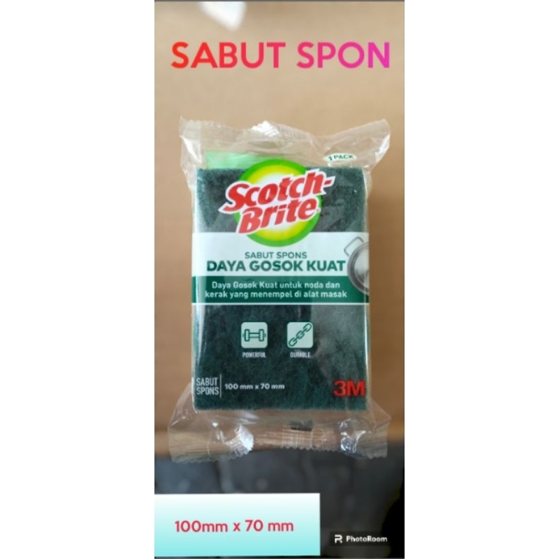 Jual 3M Scotch Brite sabut spons busa pencuci piring | Shopee Indonesia