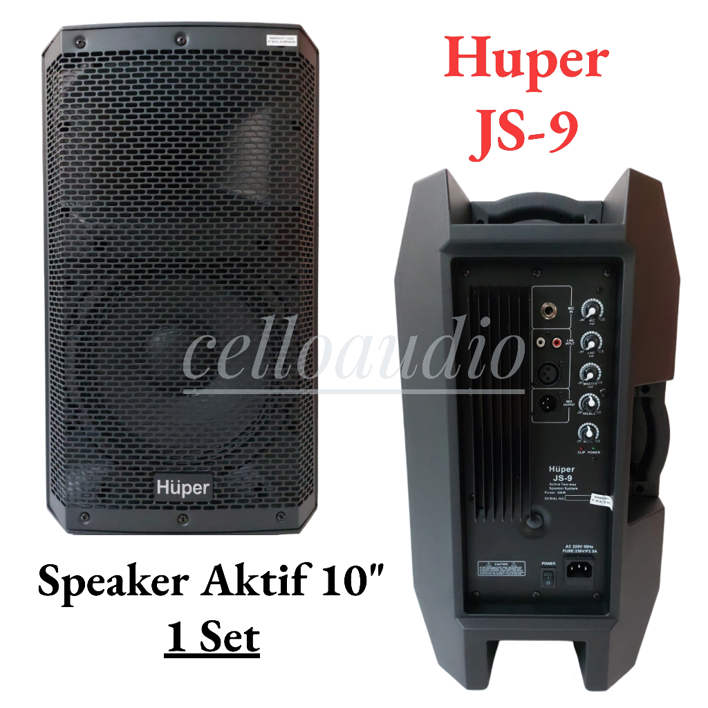 Jual Speaker Aktif 10 Inch Huper JS-9 (1 Set) Active Speaker 10" Huper ...